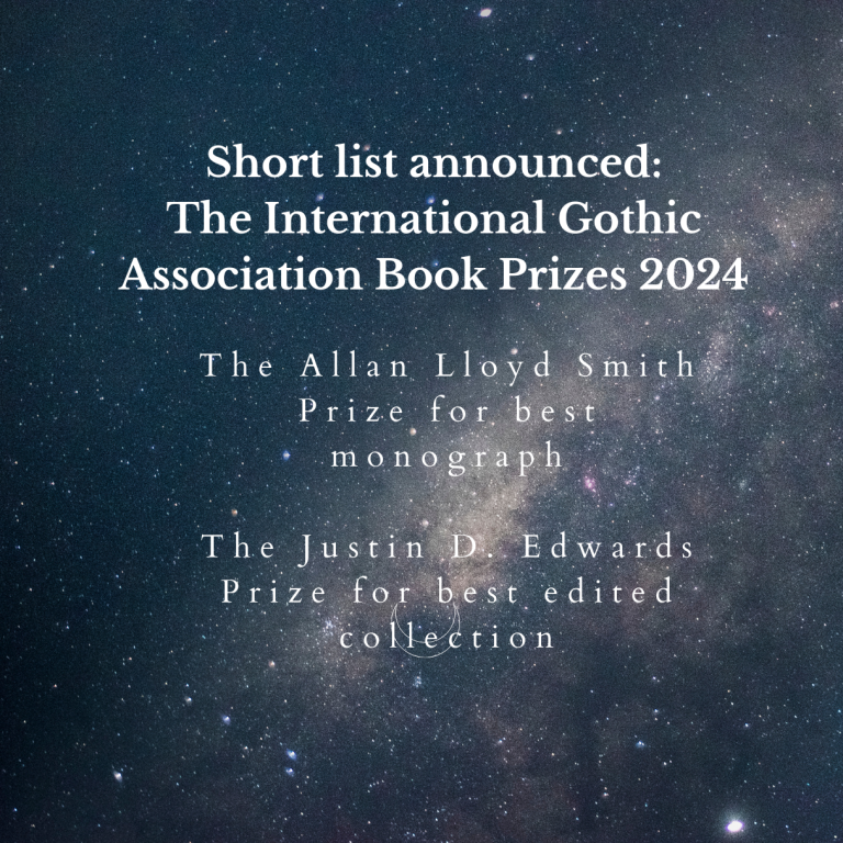 IGA Book Prizes 2024: Shortlists Announced - Gothic Association